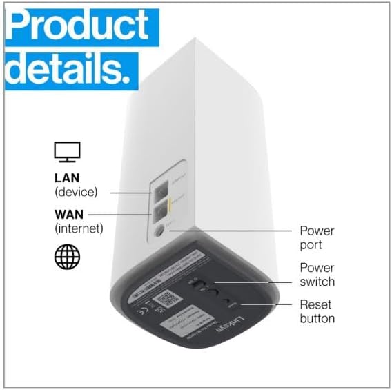 Linksys Velop Pro 6E – Système WiFi 6E Mesh Tri-Bande (Pack de 3, couv – Canordi