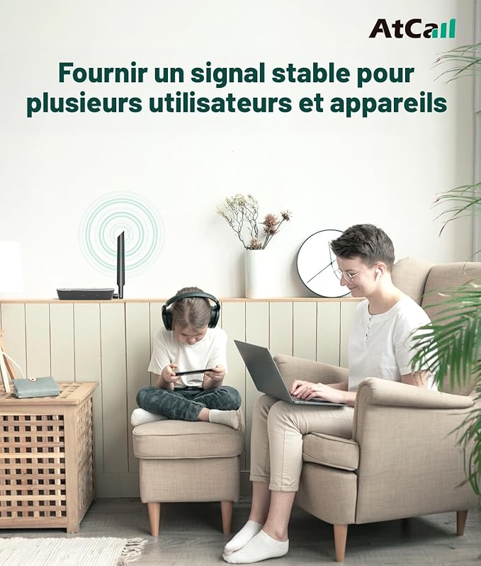 Atcall Cell Phone Booster for Home, Boost 5G 4G LTE for All Canadian C ...