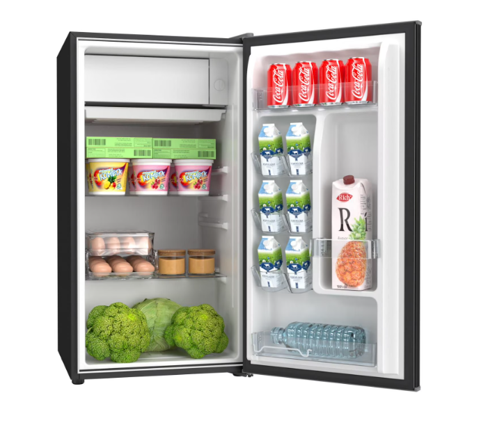 Hamilton Beach HBR33MSSE02 Compact Refrigerator - 3.3 cu. ft. - Stainl ...